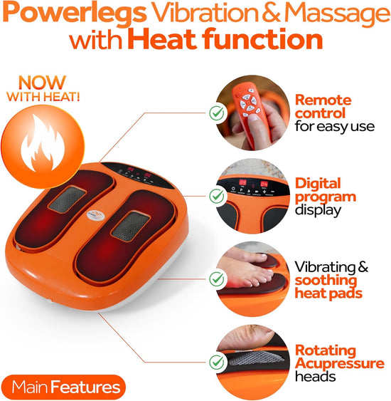 PowerLegs with Heat - Best Foot & Leg Massager – Powerfit USA